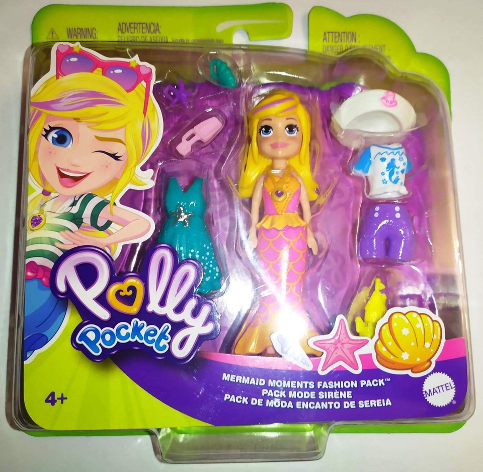 POLLY POCKET ACTIVE POSE DOLLS 9cm TRENDY OUTFIT ACCESSORIES SHANI LILA ...