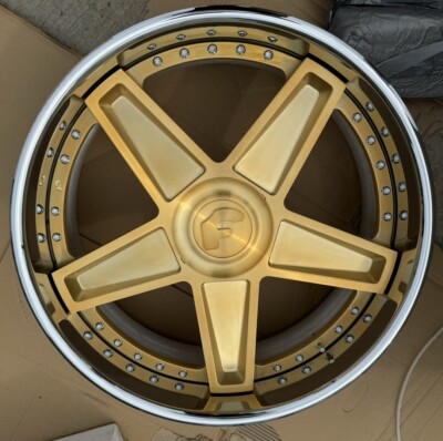Forgiato 24' Wheels Old school Gold | eBay