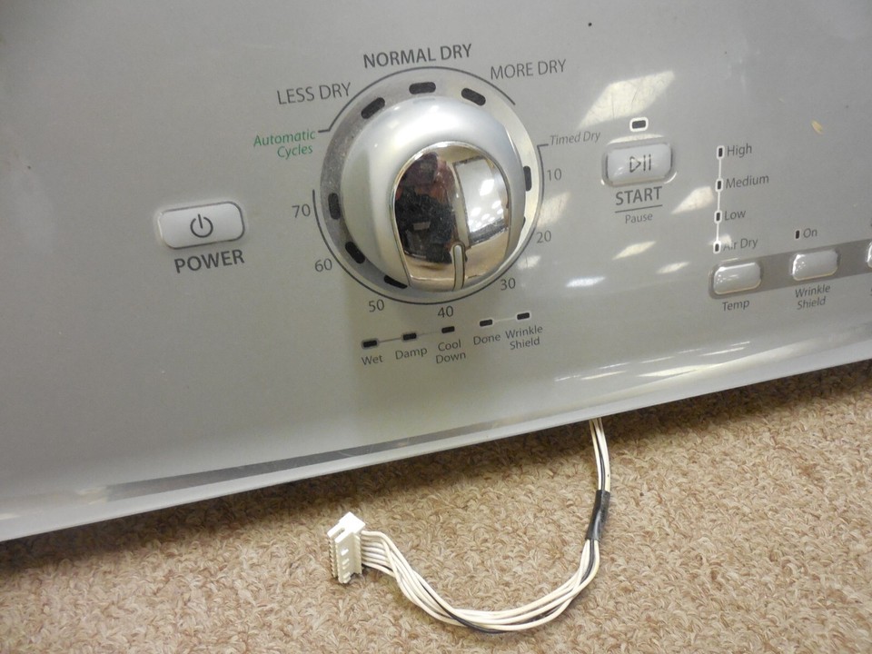 whirlpool Cabrio dryer interface control board back panel w10269608 ...