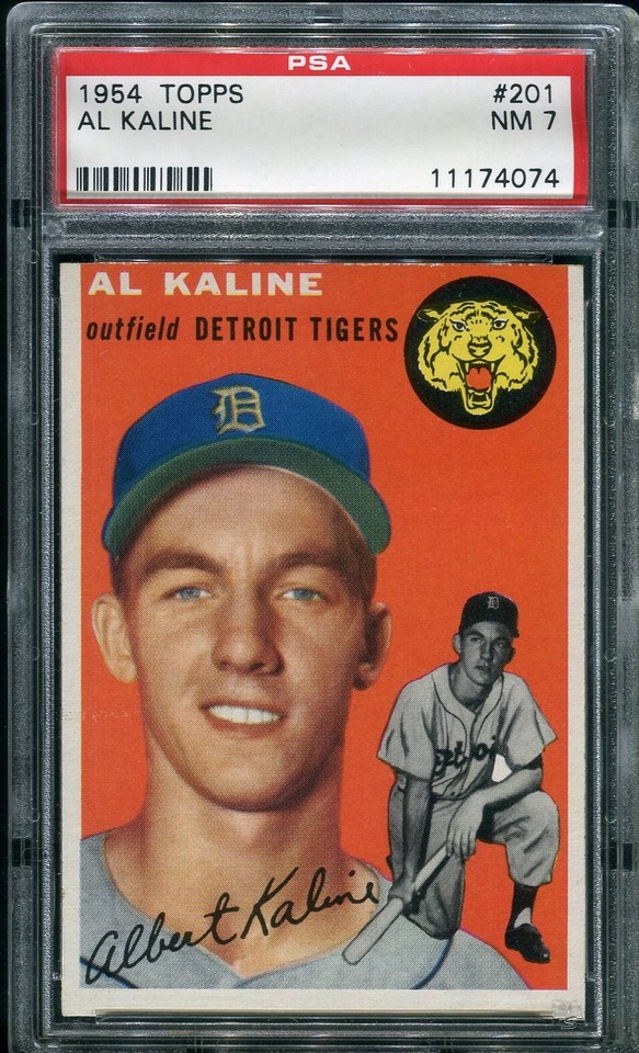 1954 Topps AL KALINE "Mr. Tiger" #201 RC Rookie HOF PSA 7 NRMT | eBay