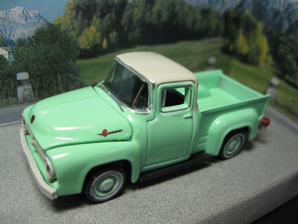 Seafoam Green 1956 Ford F-100 Pickup Truck! f 100 toy car diecast | eBay