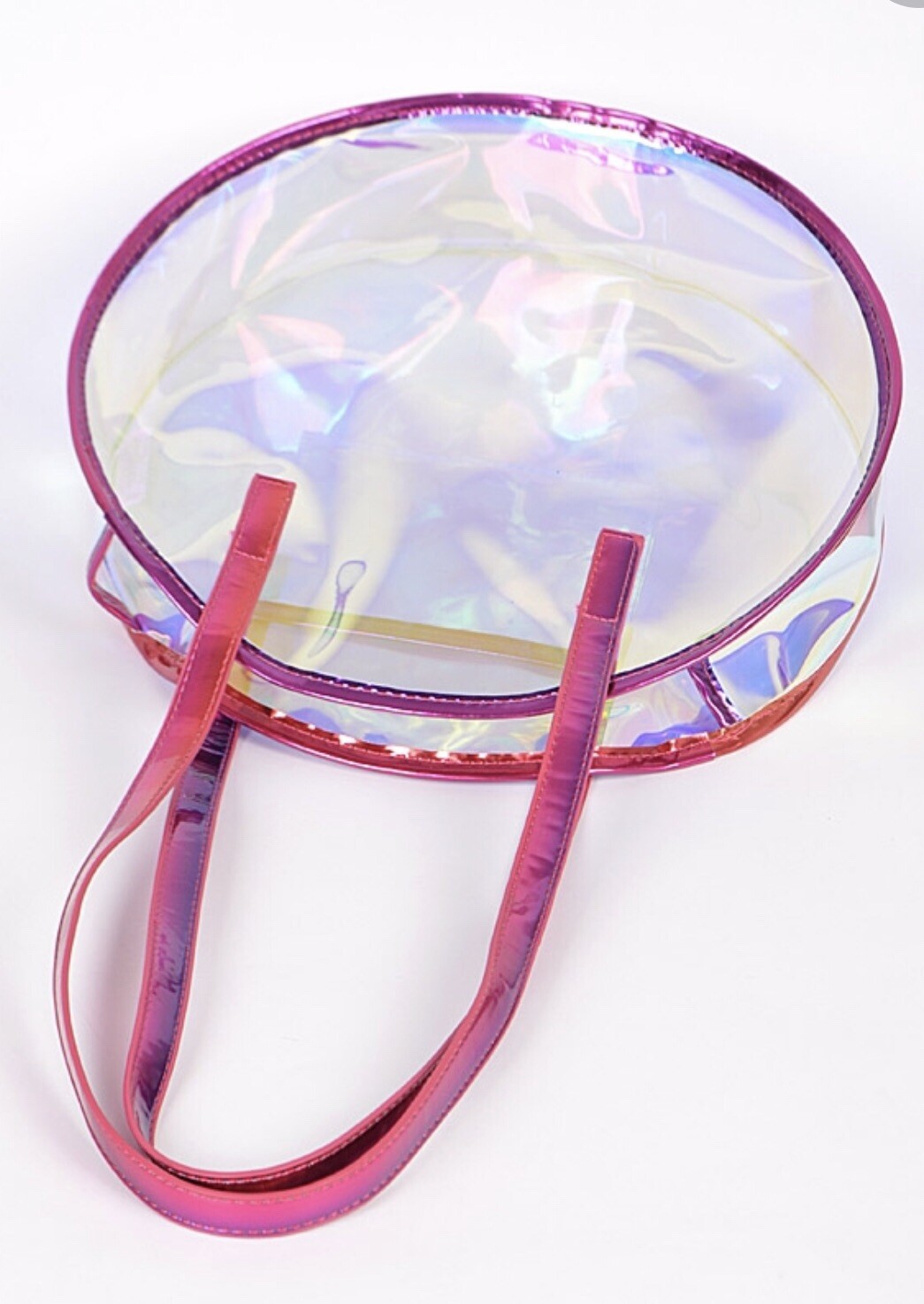 Pink Round Clear Bag | eBay