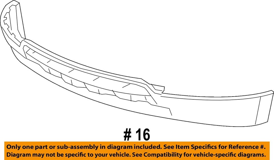 2012-2016 Chevrolet Equinox Front Bumper Grille Lower Cover GM OEM ...