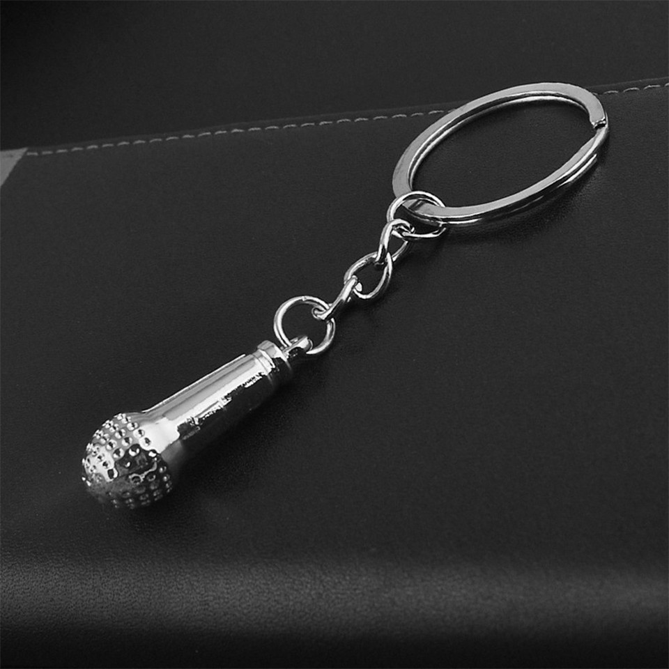 5 Pcs Cute Keyring Chain Accessories Microphone Keychain Keychains ...