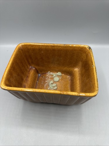 Vintage Hull Pottery 717 Brown Glaze Planter Flower Pot USA Rectangular ...
