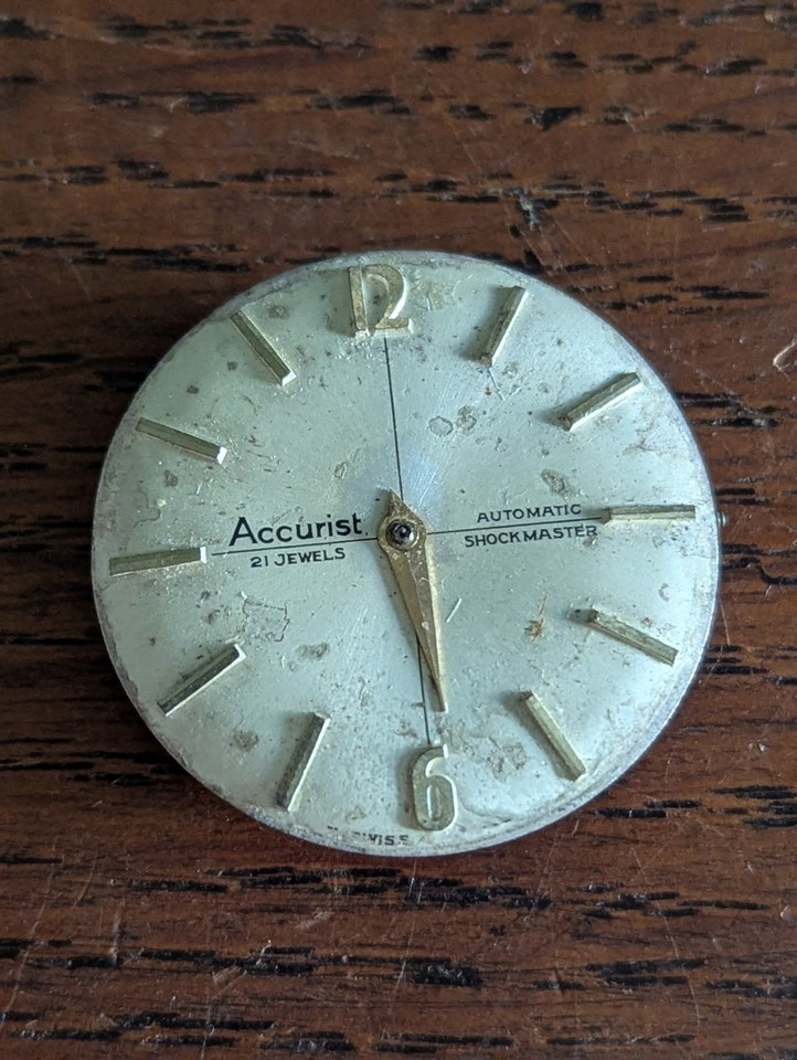 ETA 2451 Mens Automatic Watch Movement / Dial / Hands for Restoration # ...