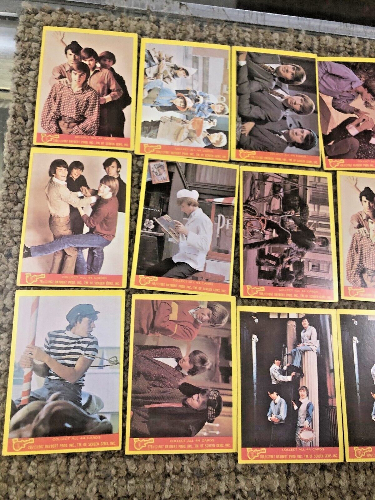 Lot of Vintage 1966, 1967 Monkees Trading Cards Raybert ( 64 ) CARDS ...