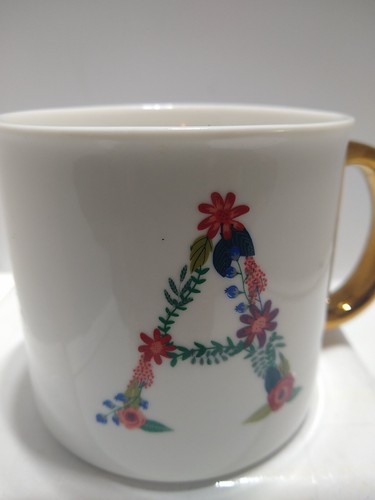 A MONOGRAM INTIAL COFFEE MUG. TEA CUP MUG. Art Deco Print Mug. B221 | eBay