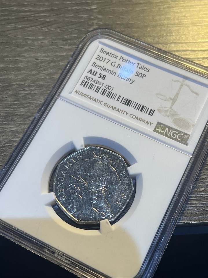 Extremely Rare Rotation Error Benjamin Bunny 50p Fifty Pence 2017 ...