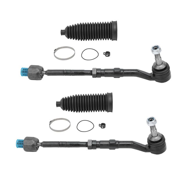 4pcs for BMW E60 Inner & Outer Tie Rod W/ Boot Kit Front Left Right ...
