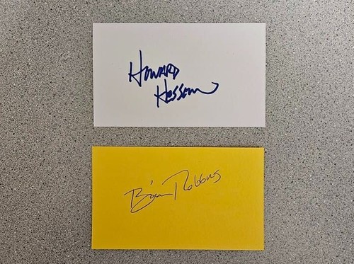 HOWARD HESSEMAN SIGNED & BRIAN ROBBINS SIGNED AUTOGRAPH - HEAD OF THE ...