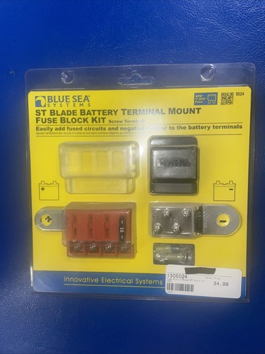 Blue Sea 5024 Marine ST Blade Battery Terminal Mount Fuse Block Kit ...