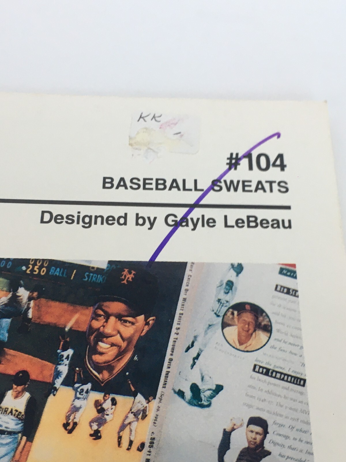 Imaginating Cross Stitch Pattern Leaflet Baseball Sweats Coach Sports ...