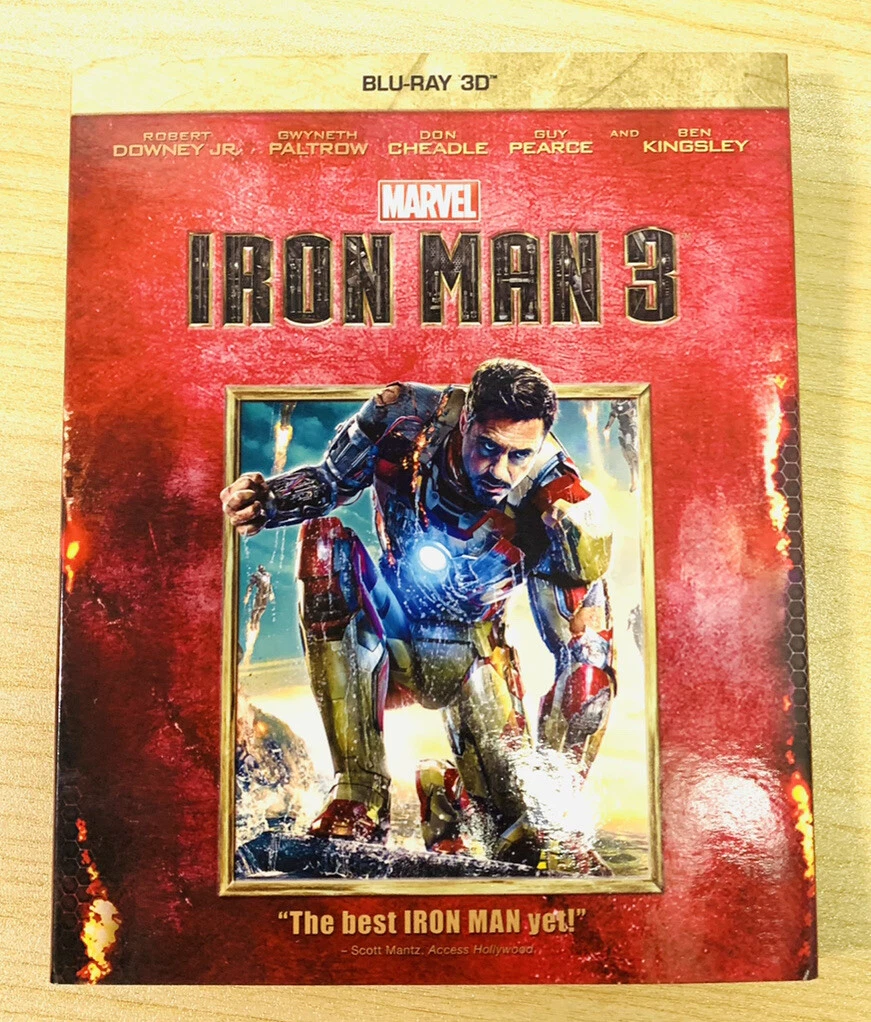 Iron Man 3 Blu Ray Back Cover