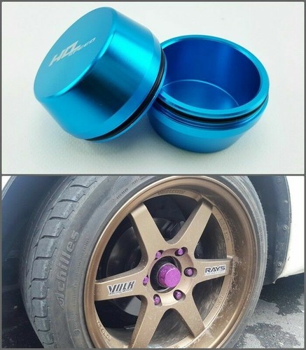 Center Wheel Cap CNC BLUE Racing Front Axel Hub Dust Grease FOR ISUZU ...