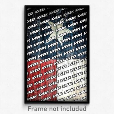 Avery Texas Poster (TX City Souvenir 11x17 Town Print) | eBay