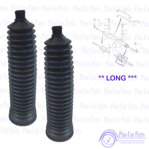 2 x Long Steering Rack Gaiter Boot Bellow Fits Ford Transit MK6 MK7 ...