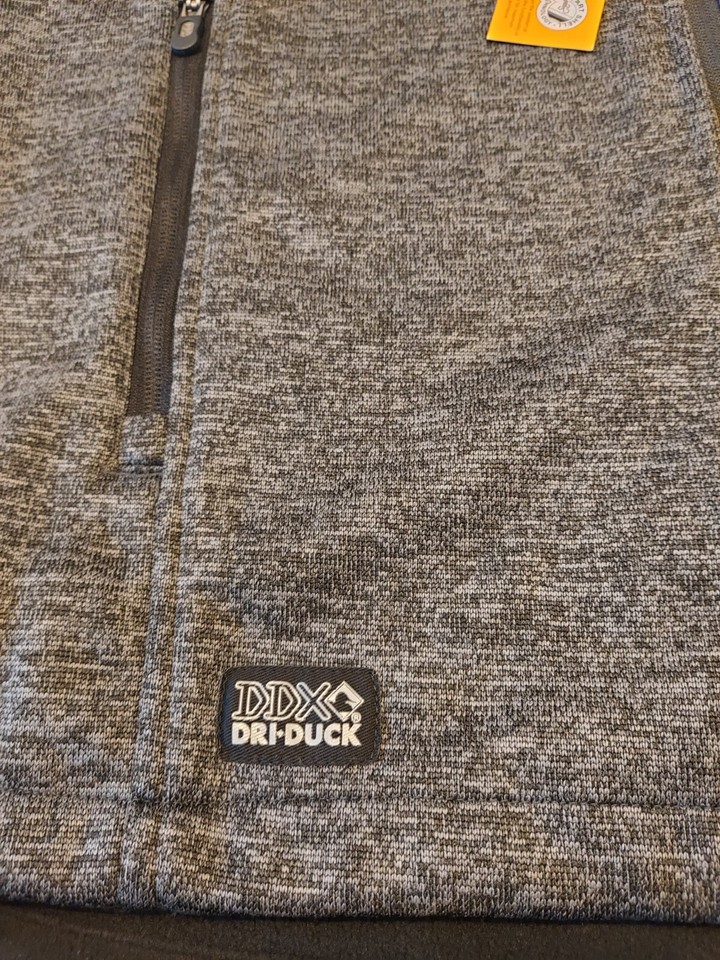 Dri-Duck DDX Compass Vest Large Charcoal Smart Shell Microfleece Lined ...