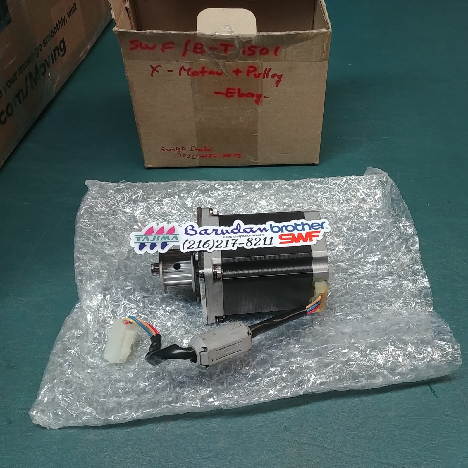 SWF Embroidery B-T1501 C-1502 X Motor 103H7126-2853 Sanyo Denki ...
