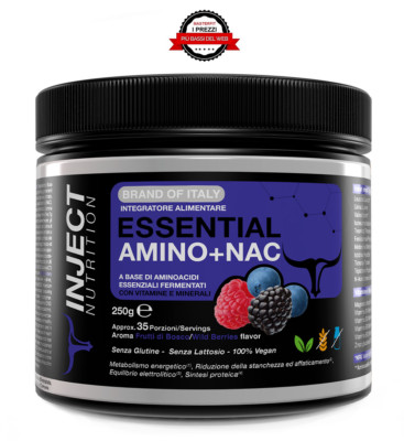 Amino Acides Essentiels Essential Amino + NAC (250g) Inject Goût Fruits ...