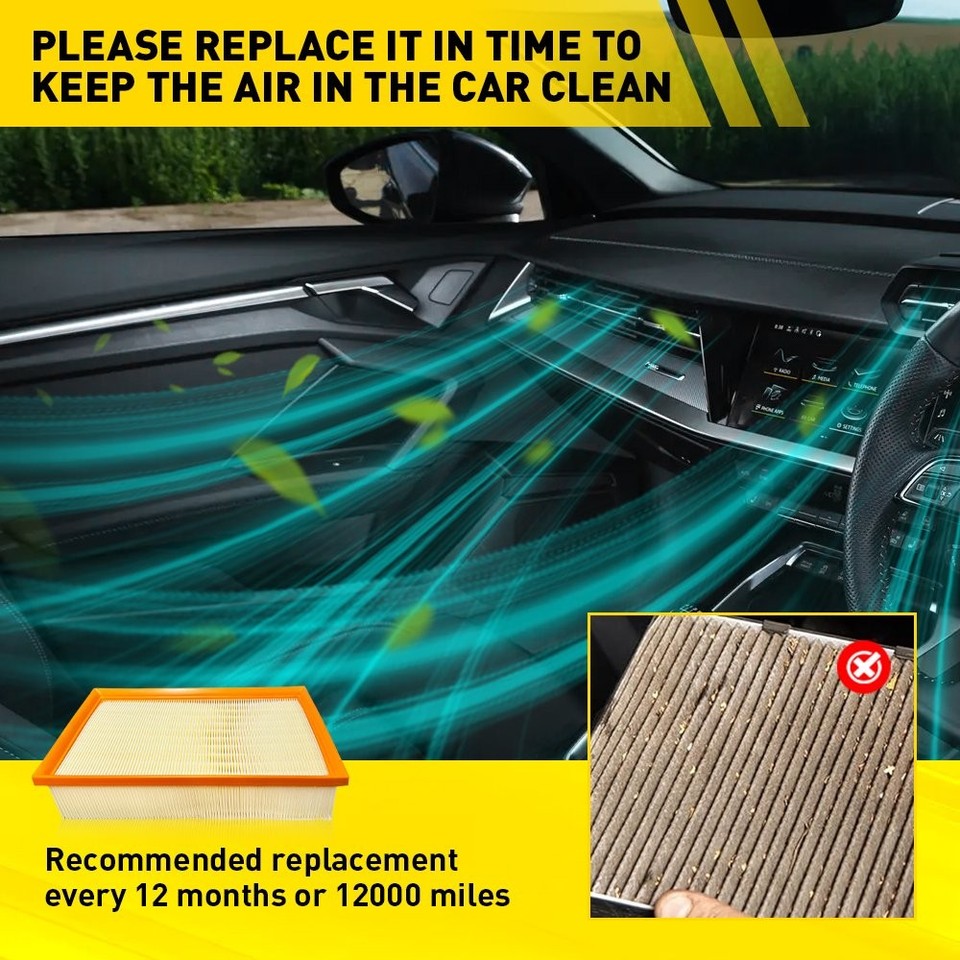 Air Filter 5Q0129620B 5Q0129620D Fits Audi A1 A3 Q2 TT/Cupra KH7/Seat ...
