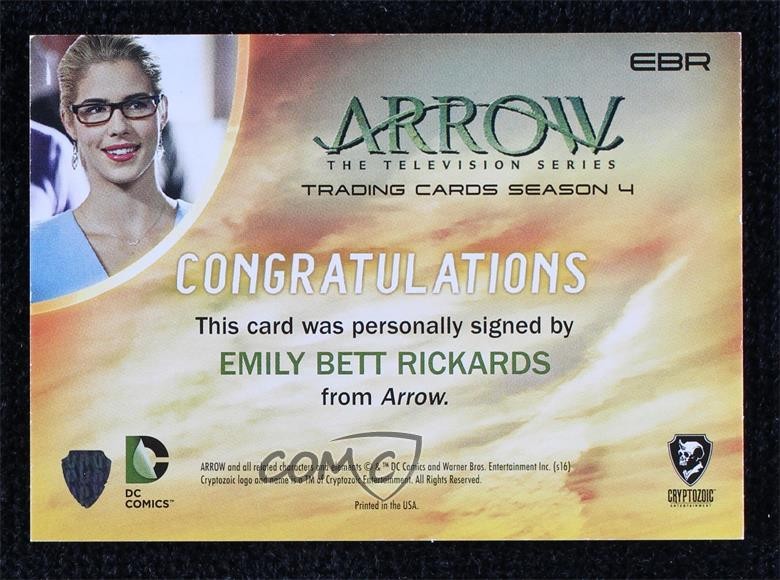 2017 Arrow Season 4 Authentic Emily Bett Rickards as Felicity Smoak # ...