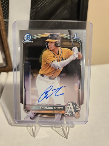 2025 Bowman Chrome Shotaro Morii 1st Bowman Auto Oakland Athletics | eBay