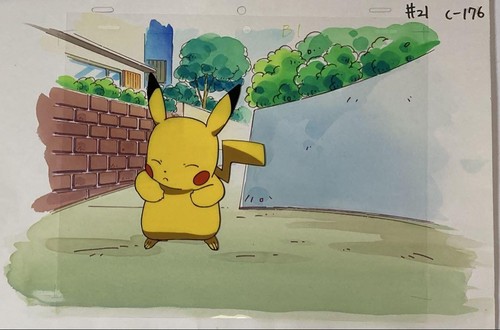 Pokemon Cel Artwork with Background 26.5x22cm Used | eBay