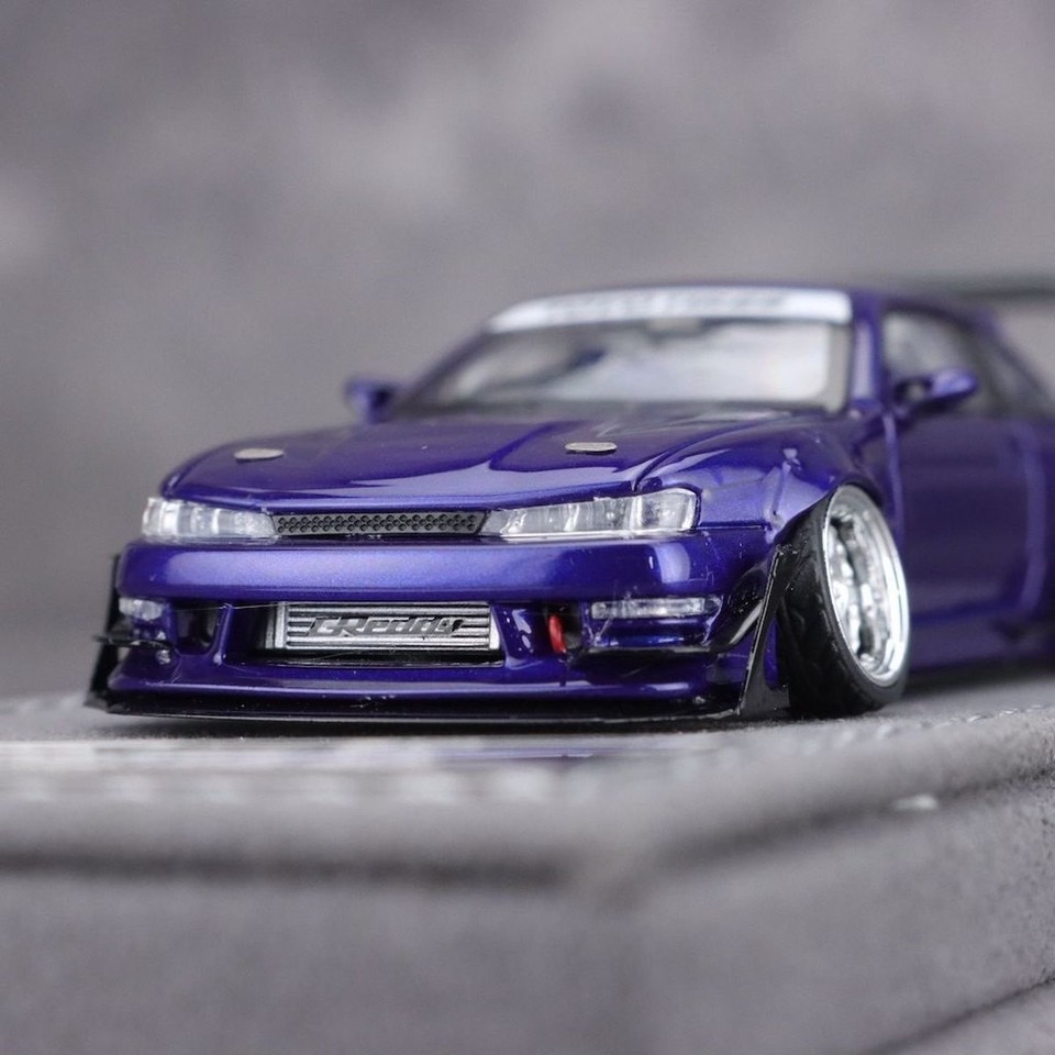 CZ Mortal 1:64 Blue Silvia S14 GT Spec V1 Seiji Drift Model Diecast ...