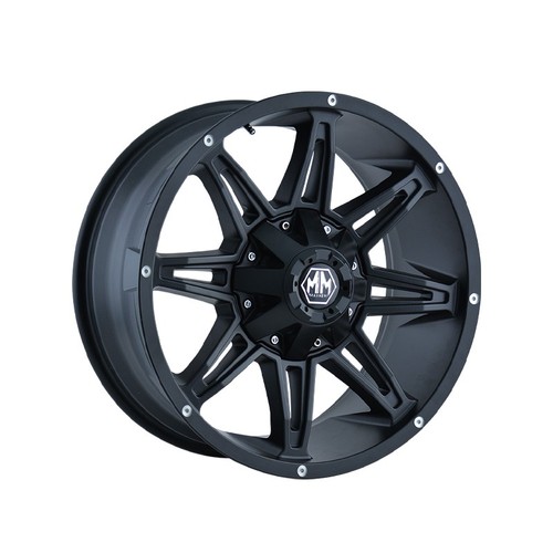 1 X MAYHEM RAMPAGE 18X9 8-165.1 130.8 Hub 18 Offset Black Wheel Rim | eBay