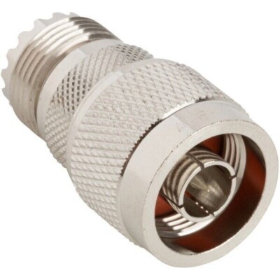 Amphenol RF 000-4400 Conn Type N-UHF Adapter 0Hz to 300MHz 50Ohm ST PL ...