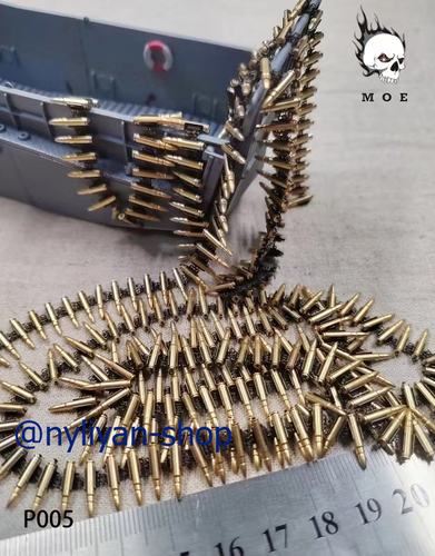 MOETOYS 1/6 P005 WW2 German MG42 MG34 Metal Machine Bullets Chain For ...