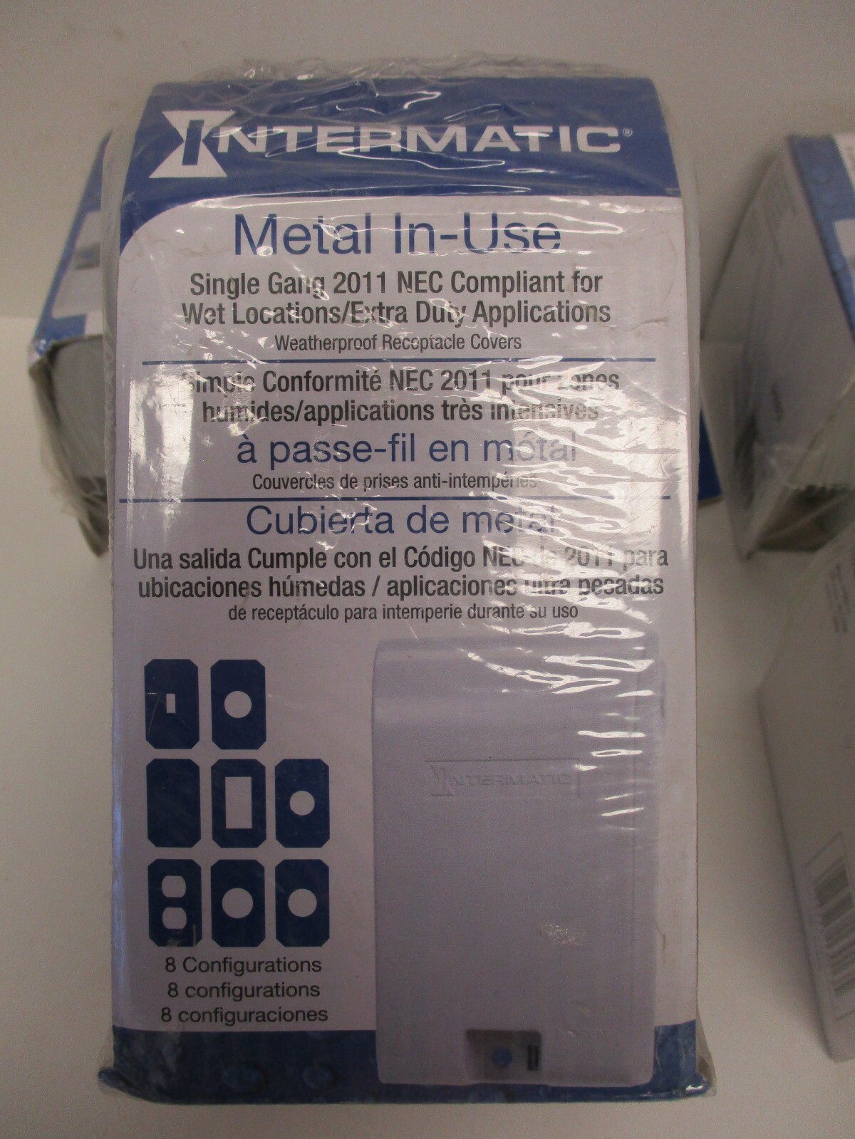 INTERMATIC WP1010MXD, 3-1/8" DEPTH METAL IN-USE WEATHERPROOF RECEPTICAL ...