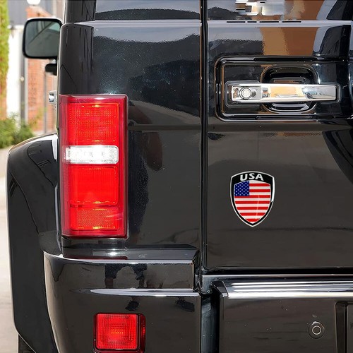 1Pc 3D Reflective USA Flag Sticker American Decal Body Emblem Car ...