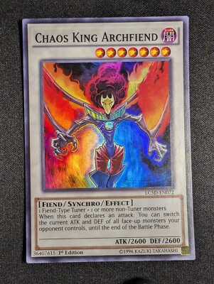 Yugioh Chaos King Archfiend LC5D-EN072 1st Edition Super Rare NM | eBay