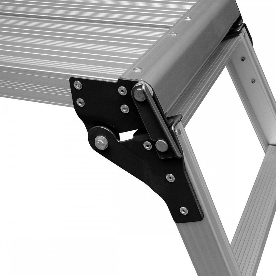 Step Ladder with Platform - 150KG Folding Builders Hop Up Work Bench ...