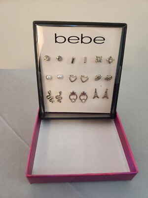 Bebe Earrings Set Of 9 Pairs | eBay