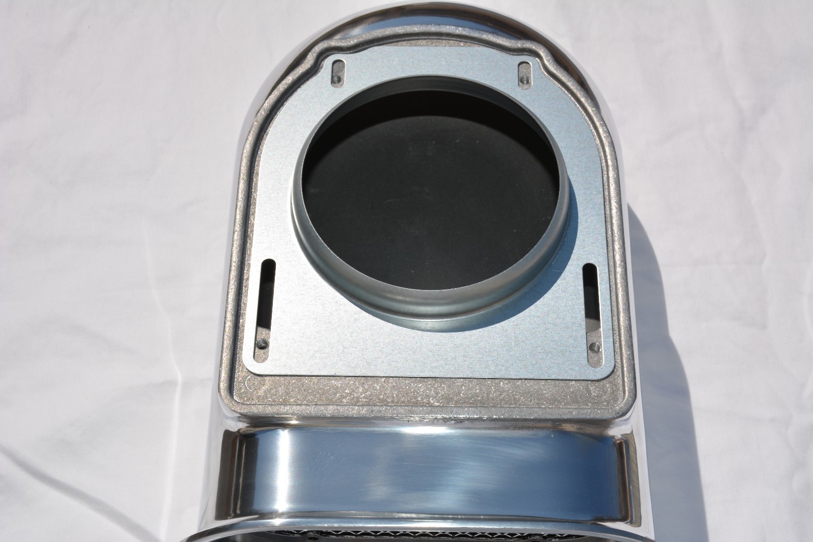 14" Aluminum Hilborn Style Finned Hood Scoop Air Cleaner 4 Barrel Carb ...