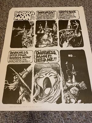 1969 Rare Vintage Vaughn Bode Deadbone #4 Poster Barbra Moon | eBay
