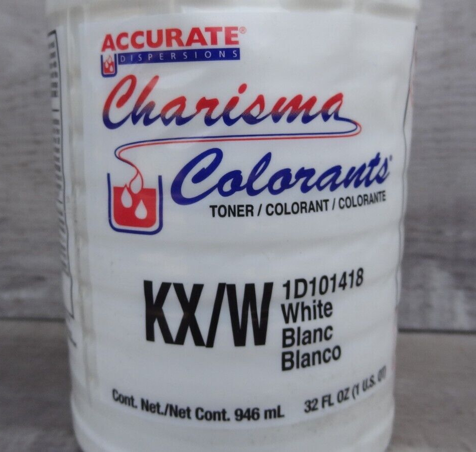 Accurate CHARISMA ACC001418-14 Colorant Toner KX/W 1D101418 ~ White ...