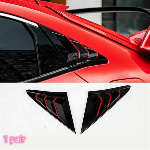 2x Side Air Vent Window Louver Cover For Honda Civic 16-21 10th ...