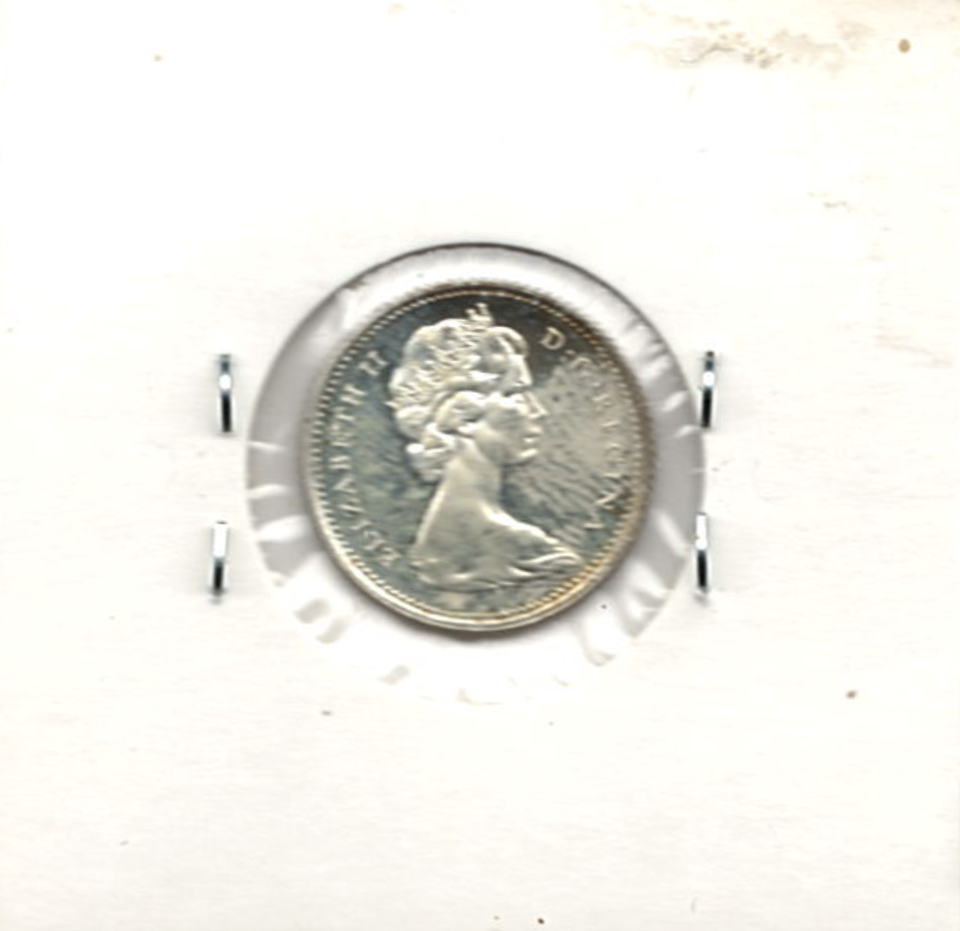 1965 SILVER CANADA TEN CENTS ~ PROOF LIKE SURFACES ~ SEE THE SCAN stkPL ...