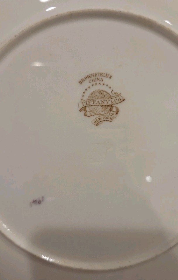 3 Tiffany & Co English Brownfields Porcelain Plates, Aesthetic Movement ...