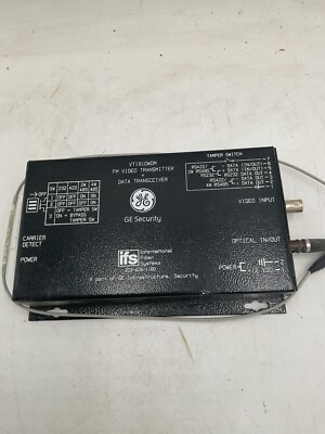 GE Security Intern. Fiber Systems VT1910WDM FM Video Receiver / Data ...