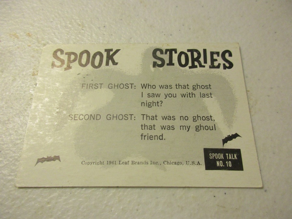 1961 Spook Stories Card #10 | eBay