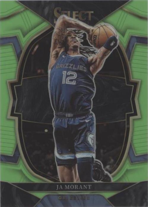 2022-23 Panini Select - Concourse Ja Morant #58 Neon Green Prizm /75 ...