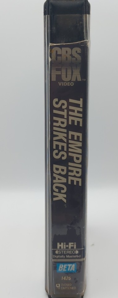Star Wars The Empire Strikes Back Betamax CBS Fox Video 1984- Clamshell ...