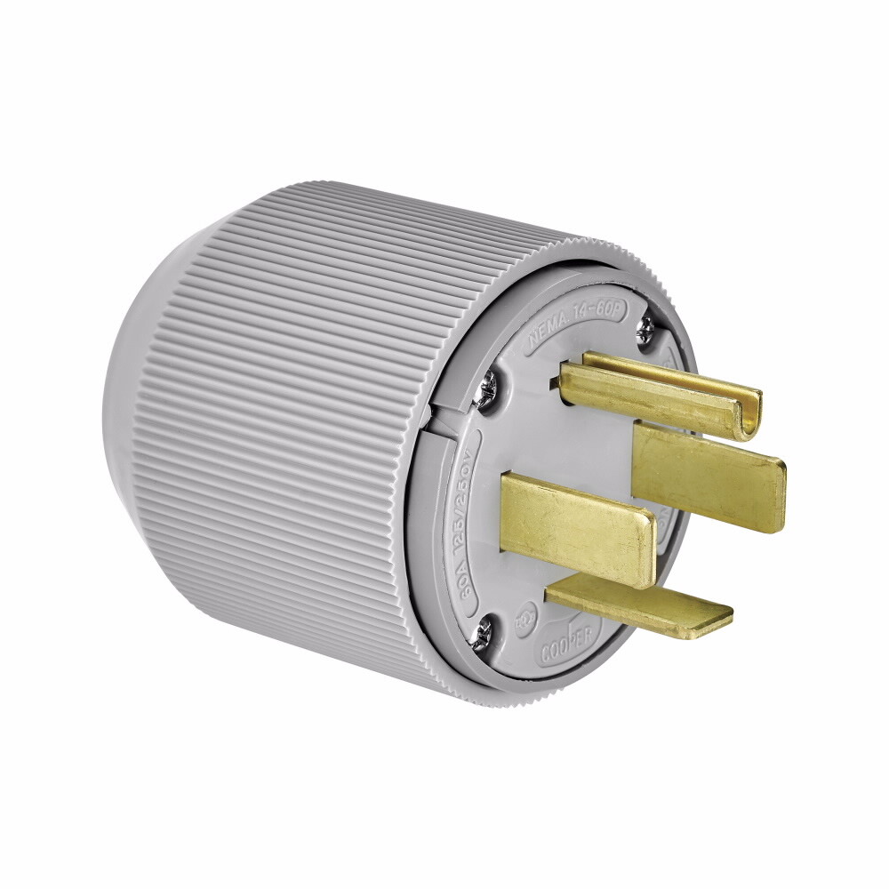 COOPER 8462N PLUG 60A 250V 3PH 3P 4W STRAIGHT BLADE NEMA 14-60P // | eBay