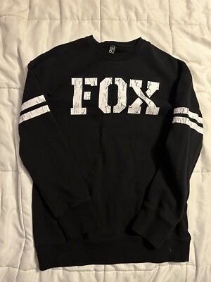 Fox Racing Women's Sweater Logo Small Long Sleeve Black White Stripe | eBay