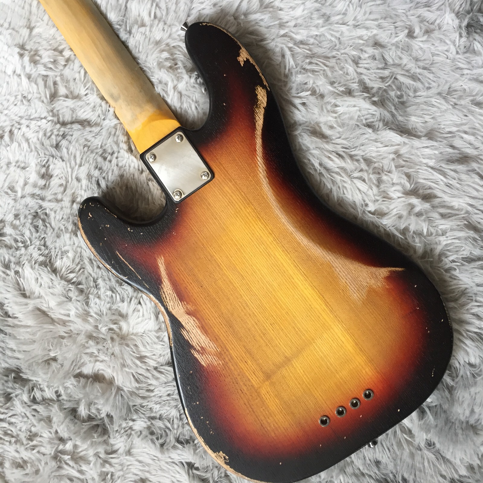 Vintage Relic Precision Electric Bass Guitar 4 String Sunburst Maple ...